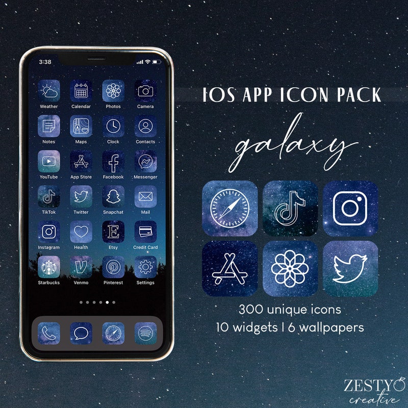 Galaxy App Icons - Etsy