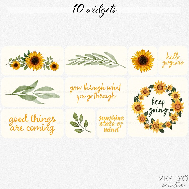 Sunflower Watercolour Ios App Icon Pack 300 Unique Icons in - Etsy