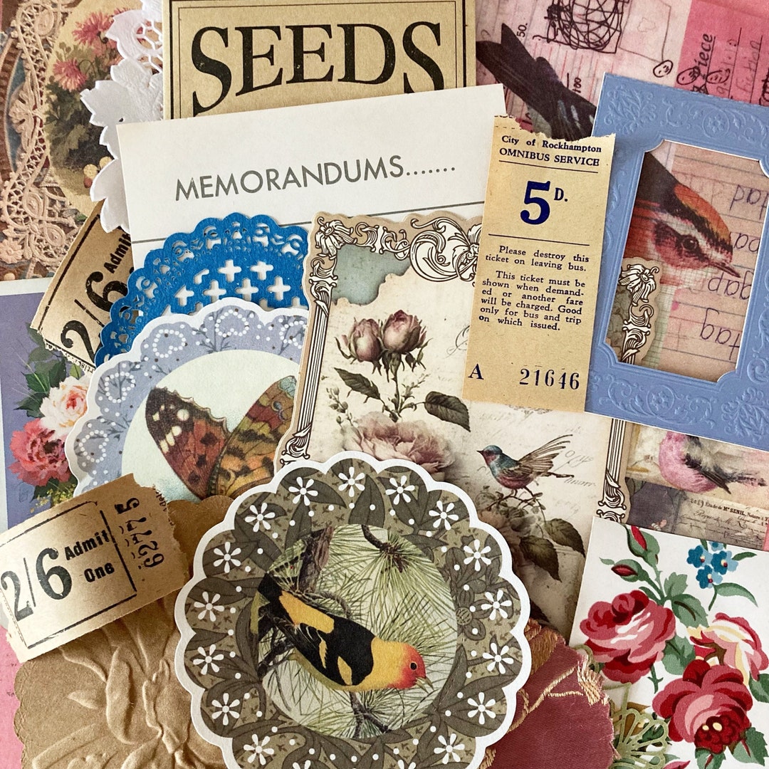Lucky Dip Ephemera 35 Pieces - Etsy Australia
