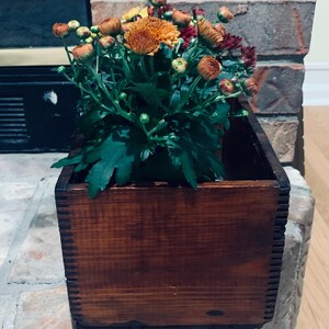 Vintage Dovetailed Wood Starch Crate T. Kingsford & Sons Silver Gloss ...