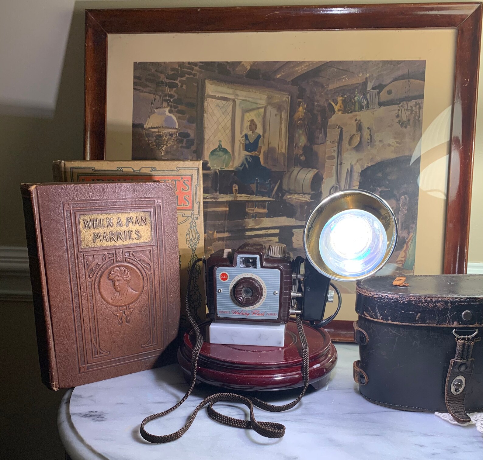 Chrome Vintage Camera Lamp Industrial Camera Lamp Repurposed - Etsy