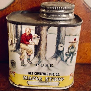 Vintage Pure Maple Syrup Tin, Collectible Tin, Farmhouse Rustic Decor ...