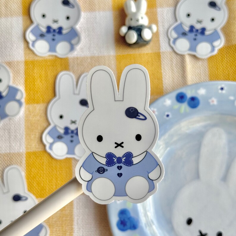 Miffy Sticker Miffy X Fruits Vinyl Sticker Glossy Sticker Waterproof Stickers Laptop and ...