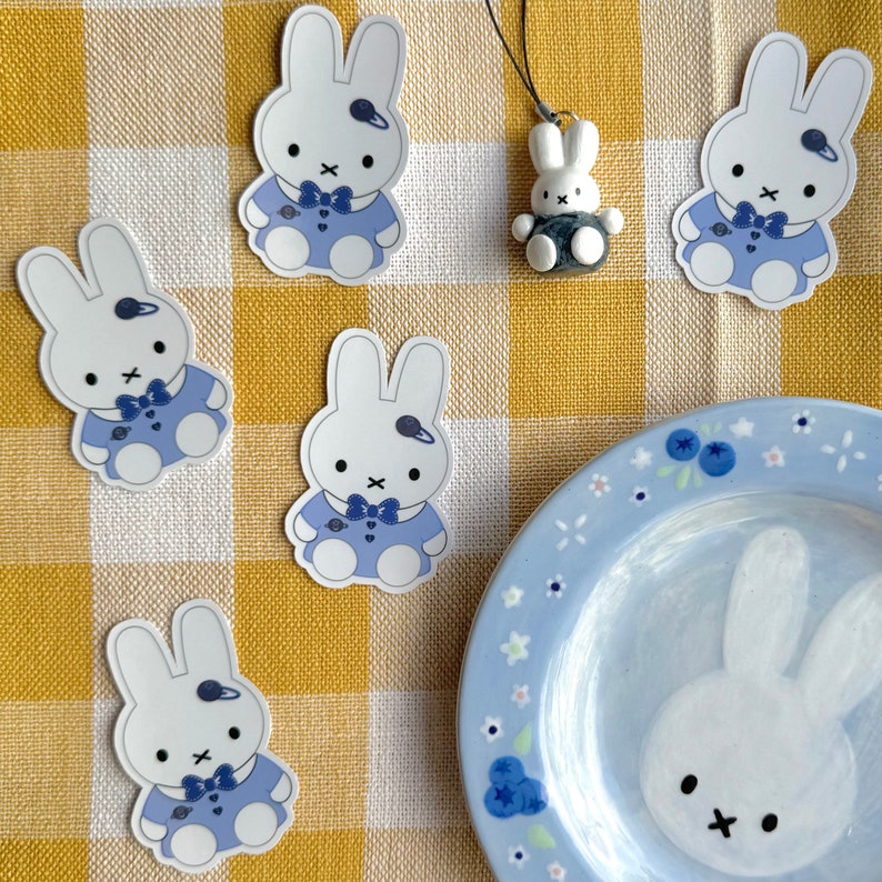 Miffy Sticker Miffy X Fruits Vinyl Sticker Glossy Sticker Waterproof Stickers Laptop and ...