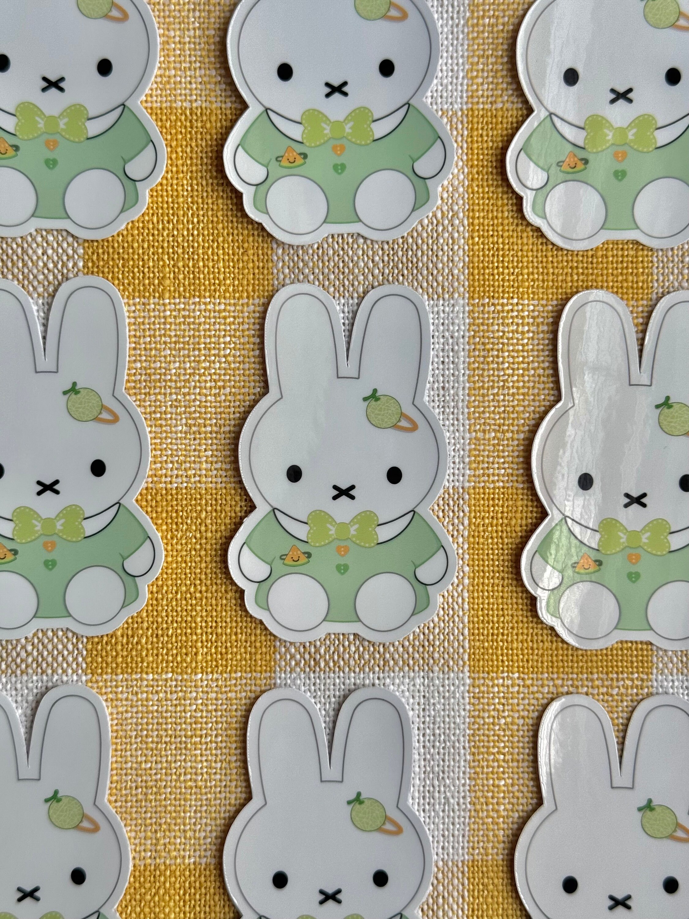 Miffy Sticker Miffy X Fruits Vinyl Sticker Glossy Sticker Waterproof Stickers Laptop and ...