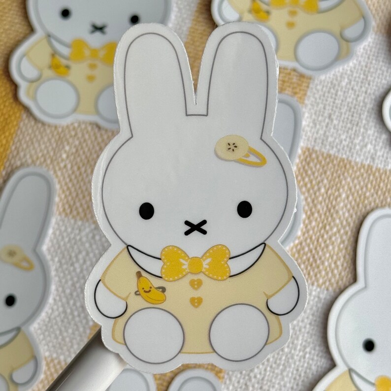 Miffy Sticker Miffy X Fruits Vinyl Sticker Glossy Sticker Waterproof Stickers Laptop and ...