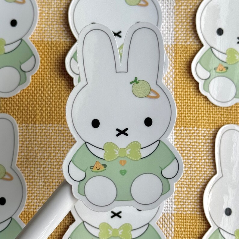 Miffy Sticker Miffy X Fruits Vinyl Sticker Glossy Sticker Waterproof Stickers Laptop and ...
