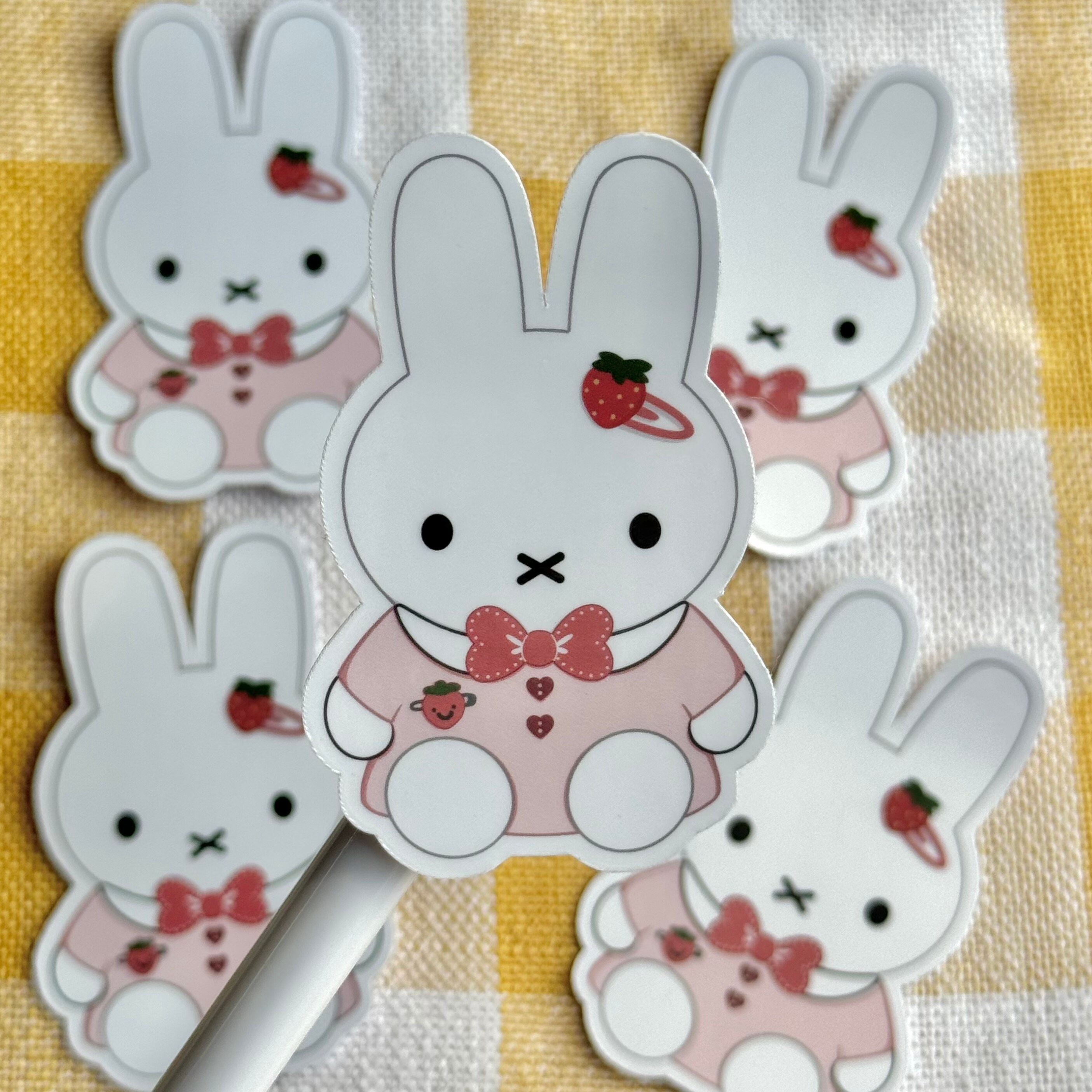 Miffy Sticker Miffy X Fruits Vinyl Sticker Glossy Sticker Waterproof Stickers Laptop and ...