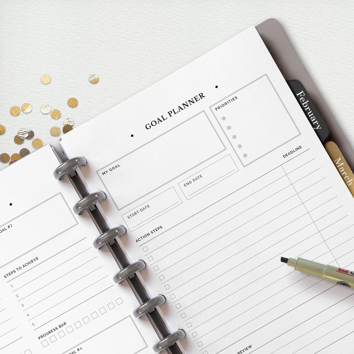 Goal Planner Printable Student Planner Organizer Pages - Etsy
