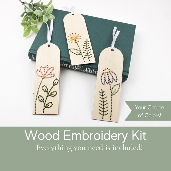 Embroidered Bookmark - Etsy