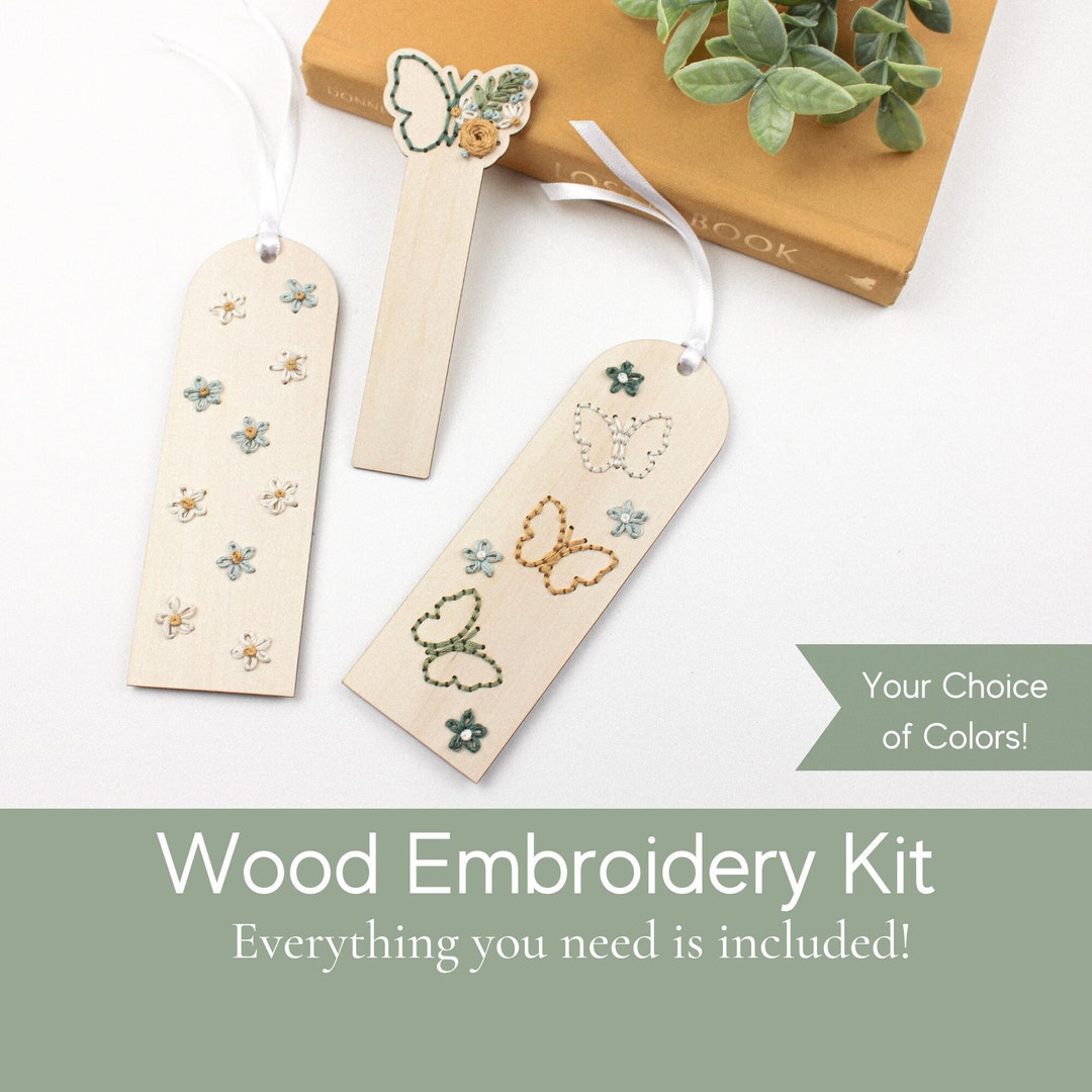 Bookmark Embroidery Kit, Butterfly Bookmarks, Easter Basket Stuffers ...