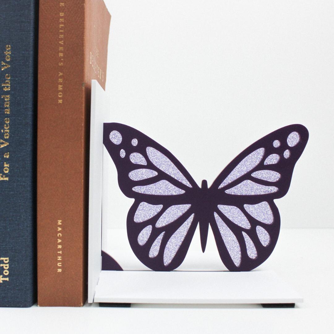 Butterfly Bookend Decorative, Bookshelf Decor for Girls Room, Toddler ...