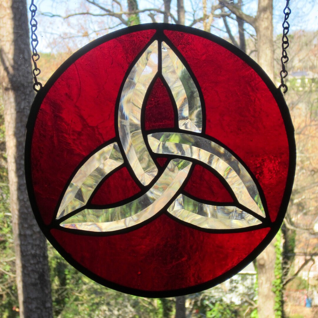 Beveled Trinity Knot Red - Etsy