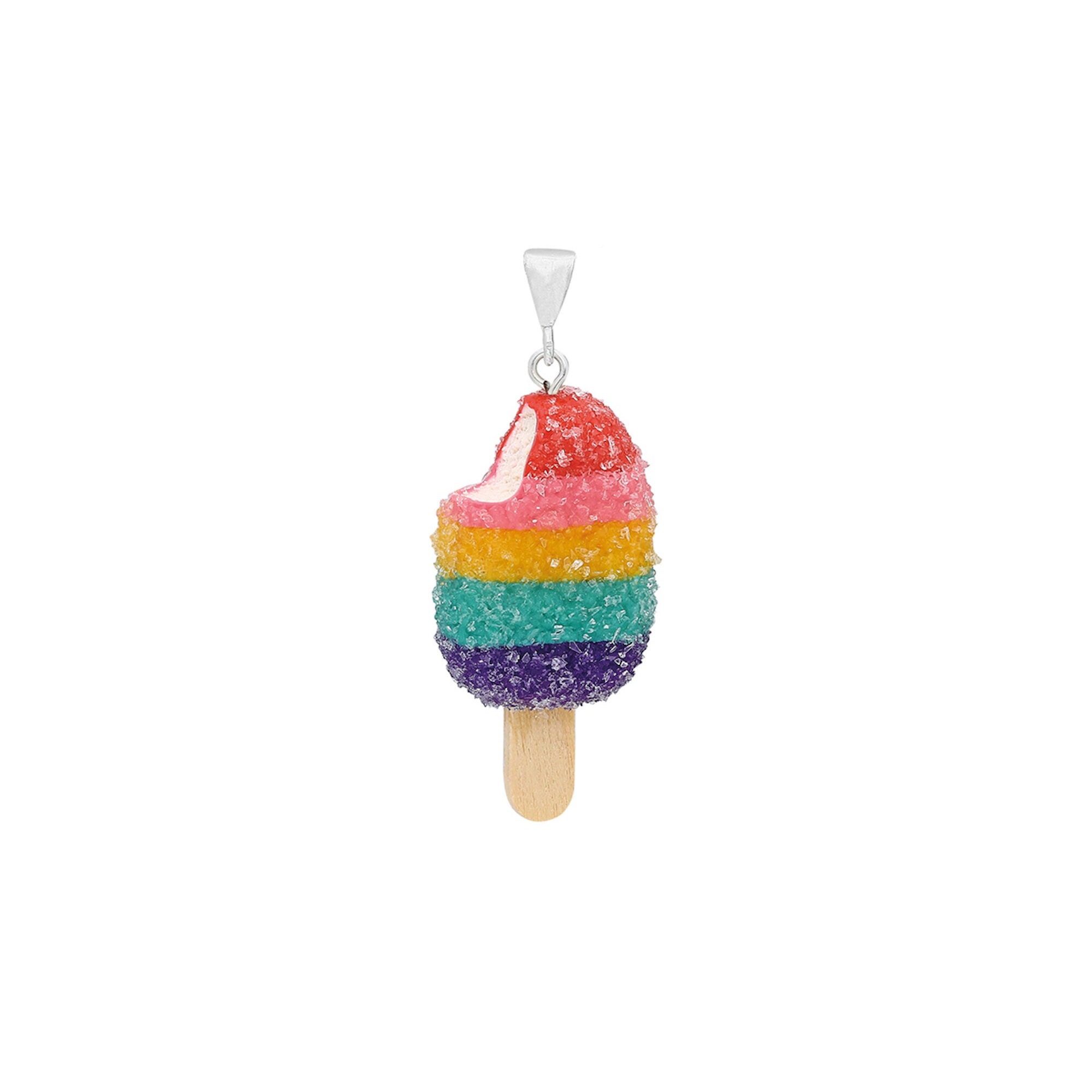 Handmade Polymer Rainbow Ice Cream Lolly Charm - Etsy