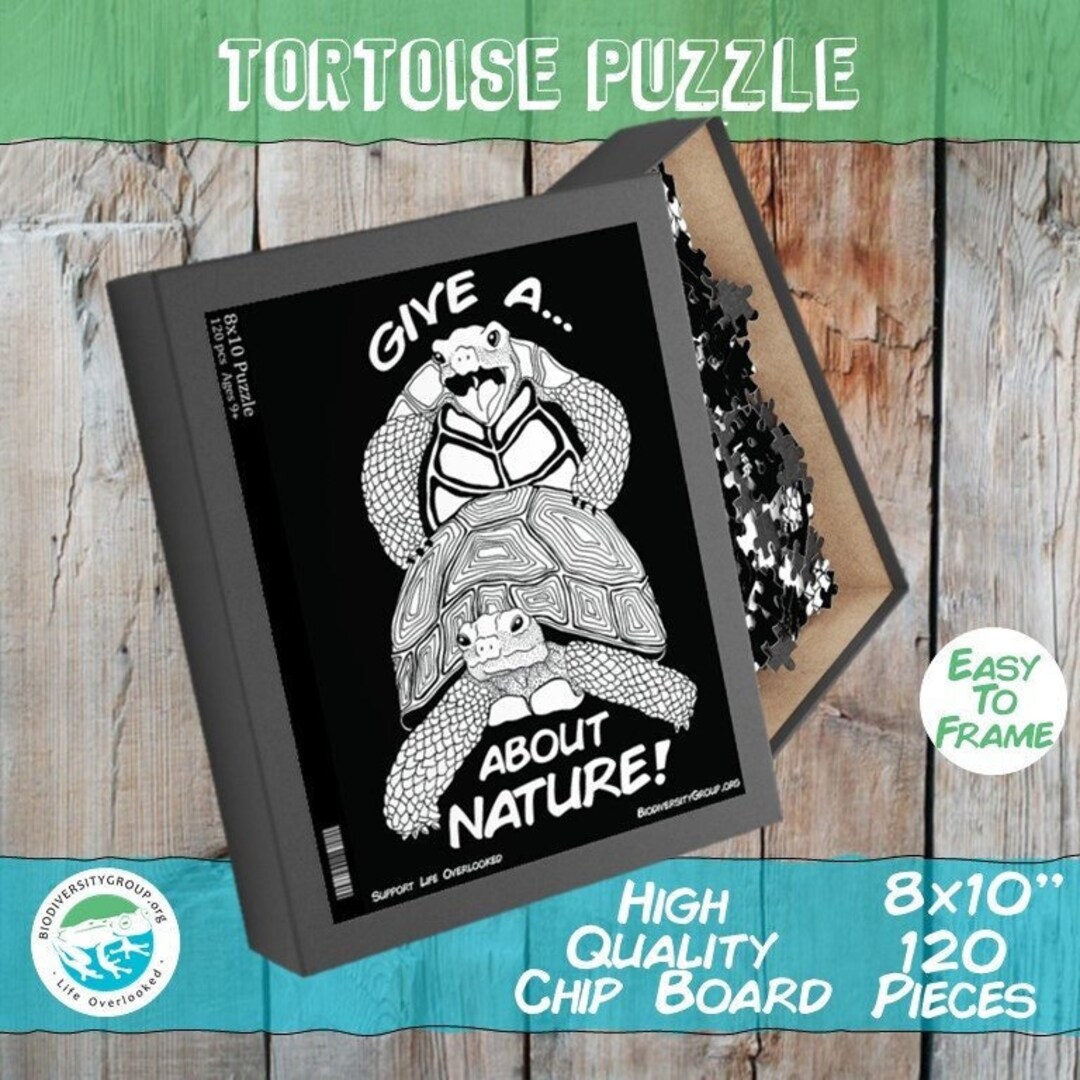 Tortoise Puzzle, Turtle Puzzle, Give a Tortoise About Nature Puzzle 120 ...