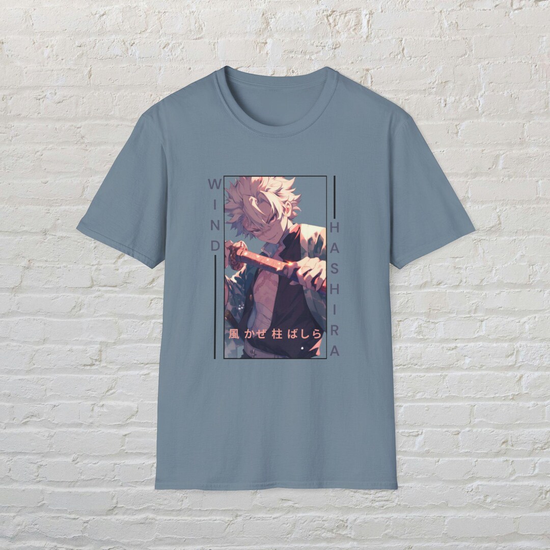 Sanemi Shinazugawa Wind Hashira T-shirt, Demon Slayer Anime Inspired ...