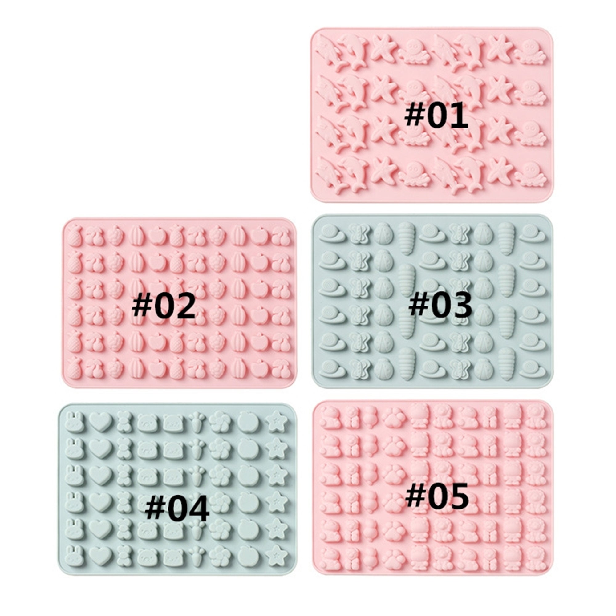 Cute Gummy Silicone Mold,marine Life Mold,ice Lattice,candy Mold ...