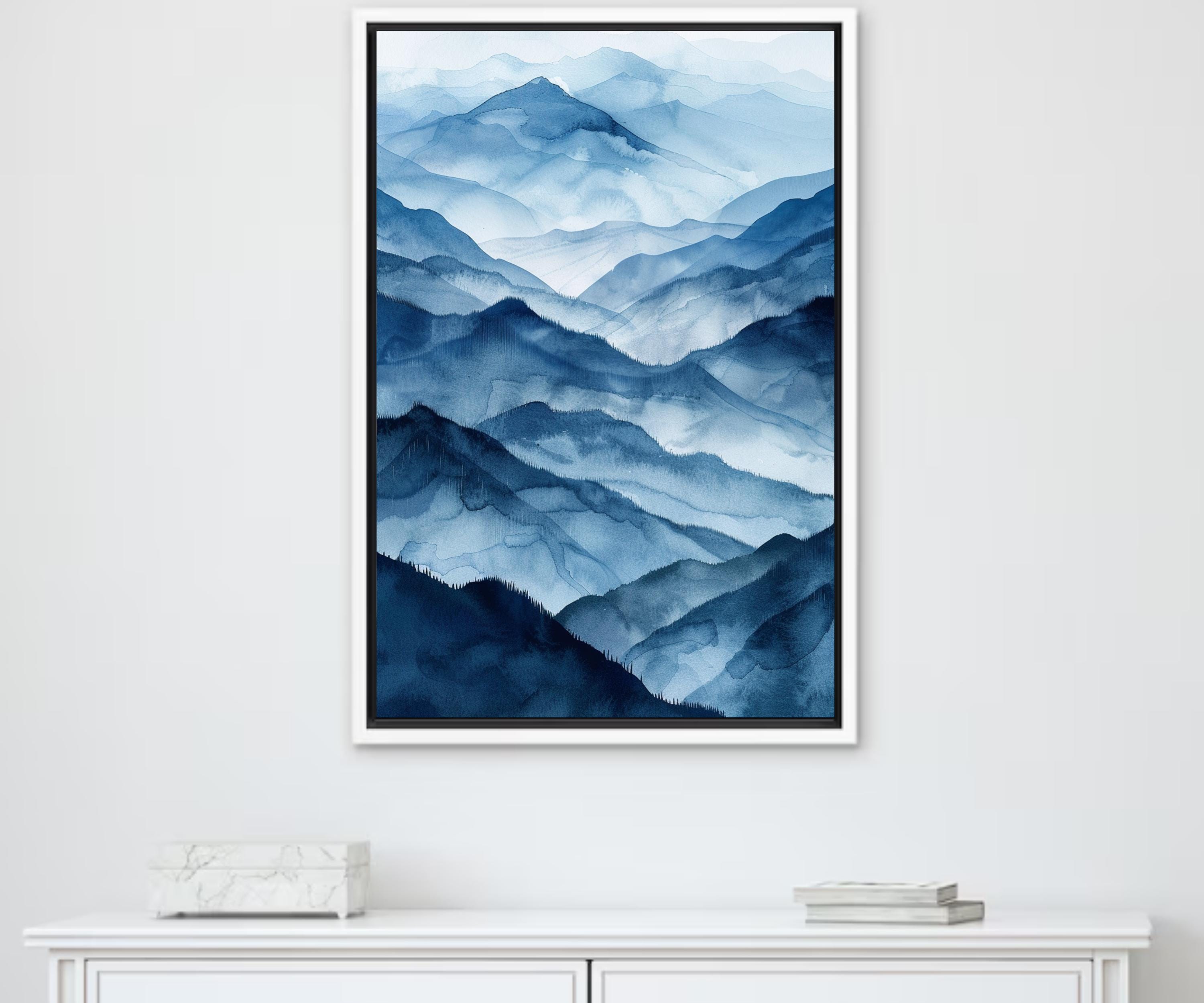 Lovely Blue Mountain Digital Print | Artistic Designs for Your Home ...