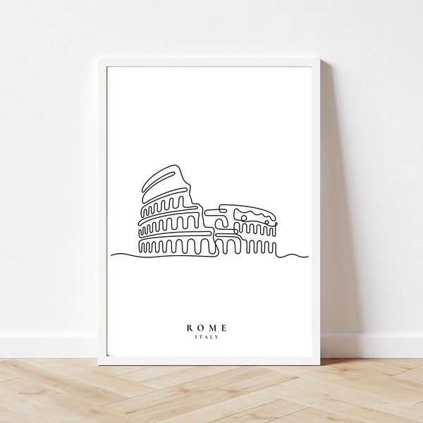 One Line Drawing City - Etsy UK