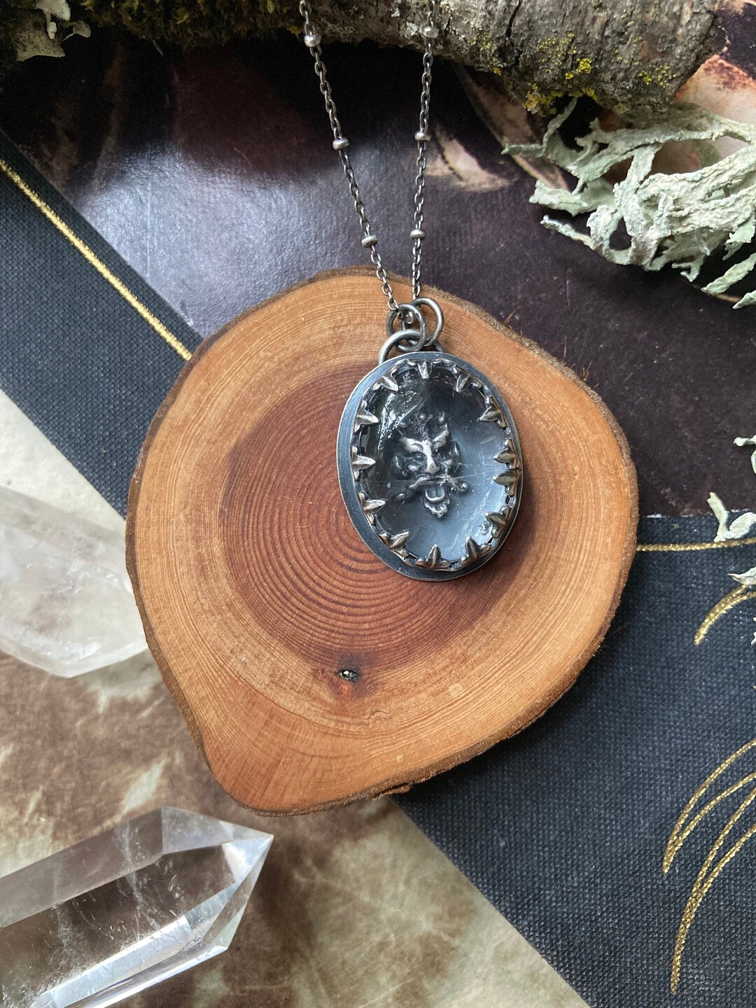 Gothic Goth Victorian Demon Devil Pan Baroque Quartz Esoteric - Etsy