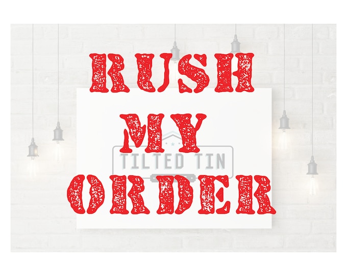 RUSH MY ORDER, Expedited Order Processing and Upgraded Shipping - Etsy