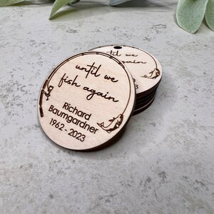 Personalized Fishing Celebration of Life Keepsake, Memorial Service ...