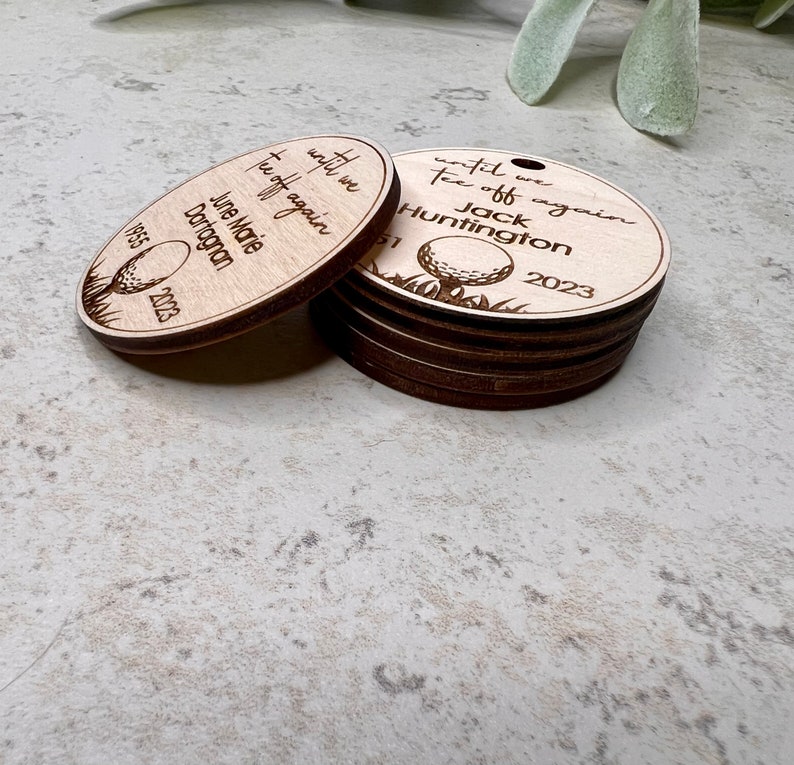 Personalized Golfing Celebration of Life Keepsake, Memorial Service ...