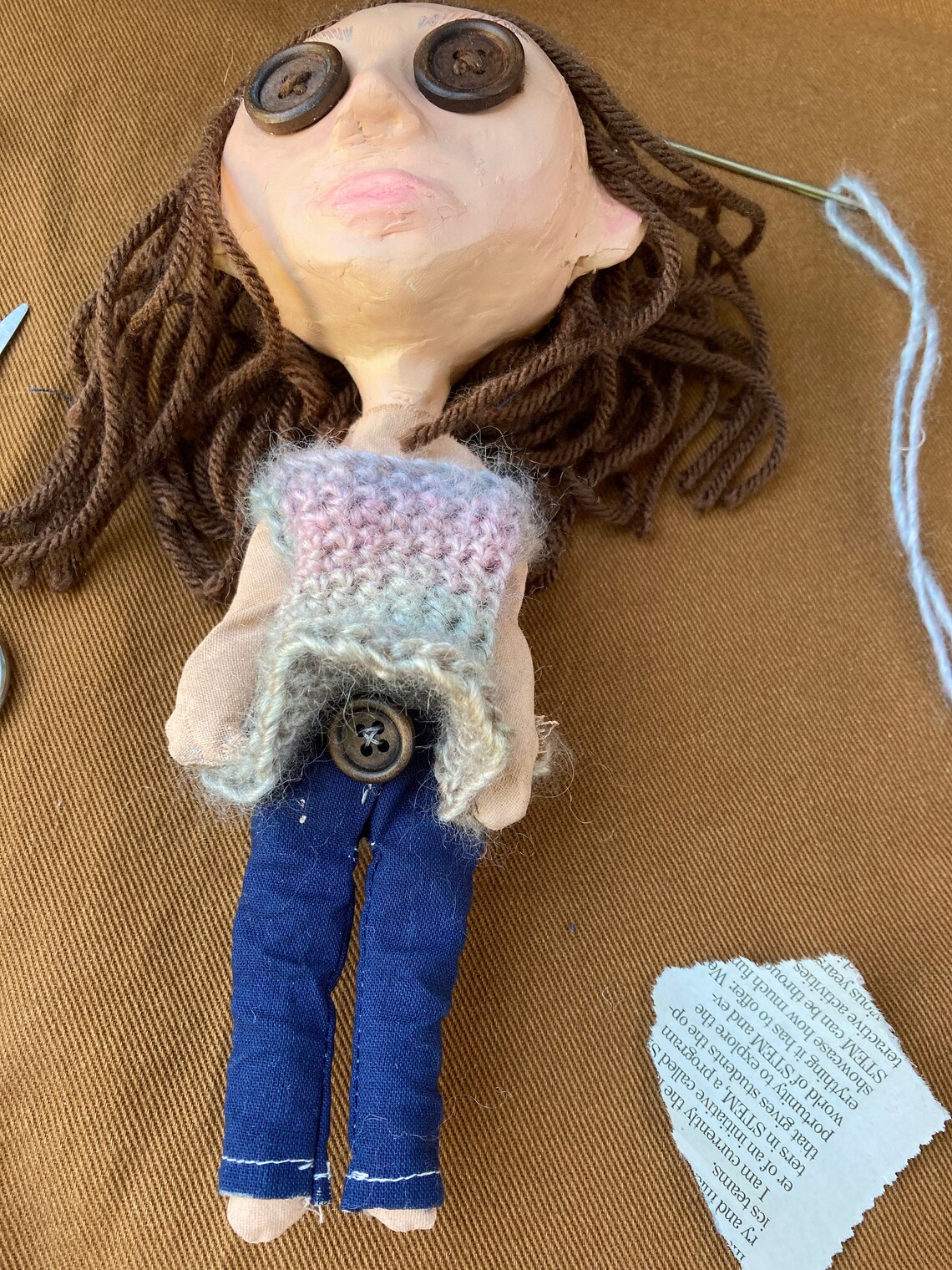 Custom Coraline Doll Mini Me Customizable Handmade Etsy