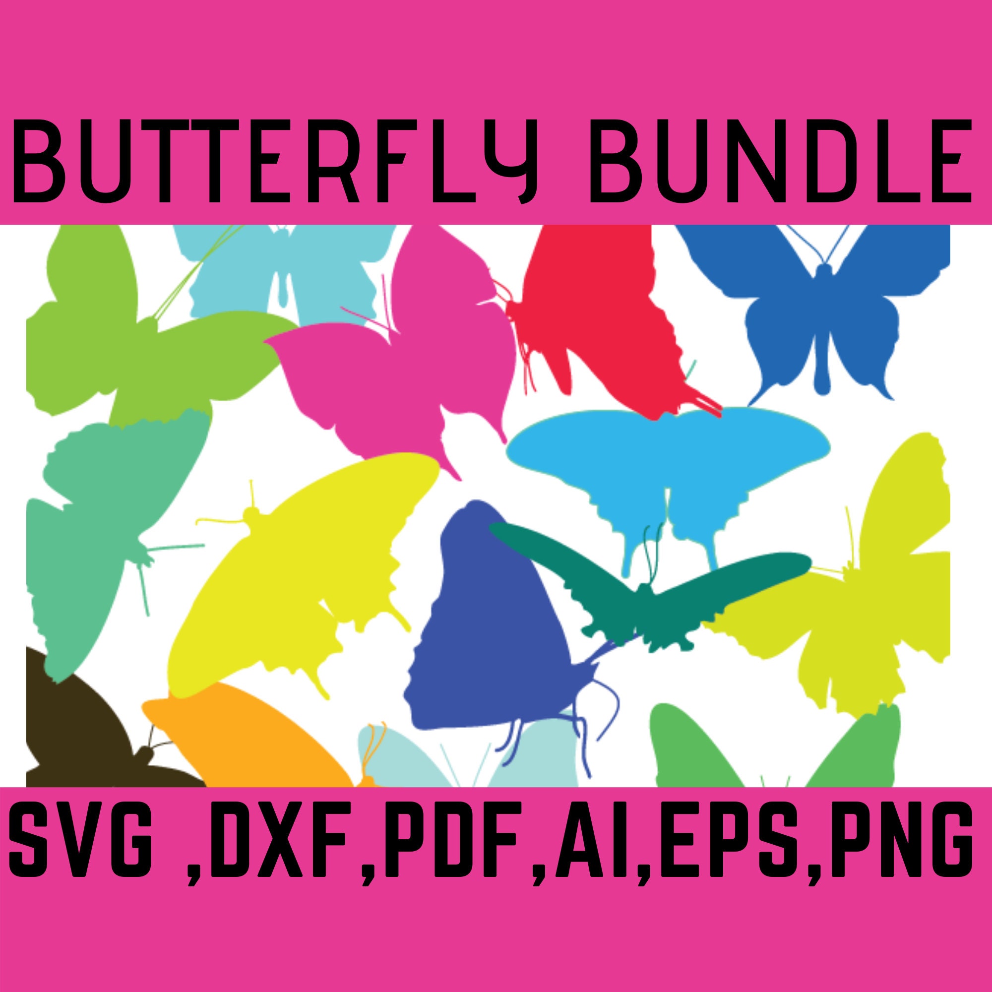 Butterfly Bundle Svgbutterfly Svgbutterfly Clipartbutterfly - Etsy