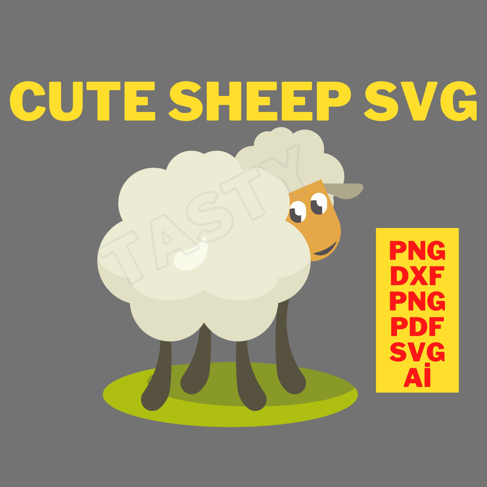 Sheep Svg Png Eps Pdf Dxf Cricut Sheep Dxf File Sheep Svg - Etsy