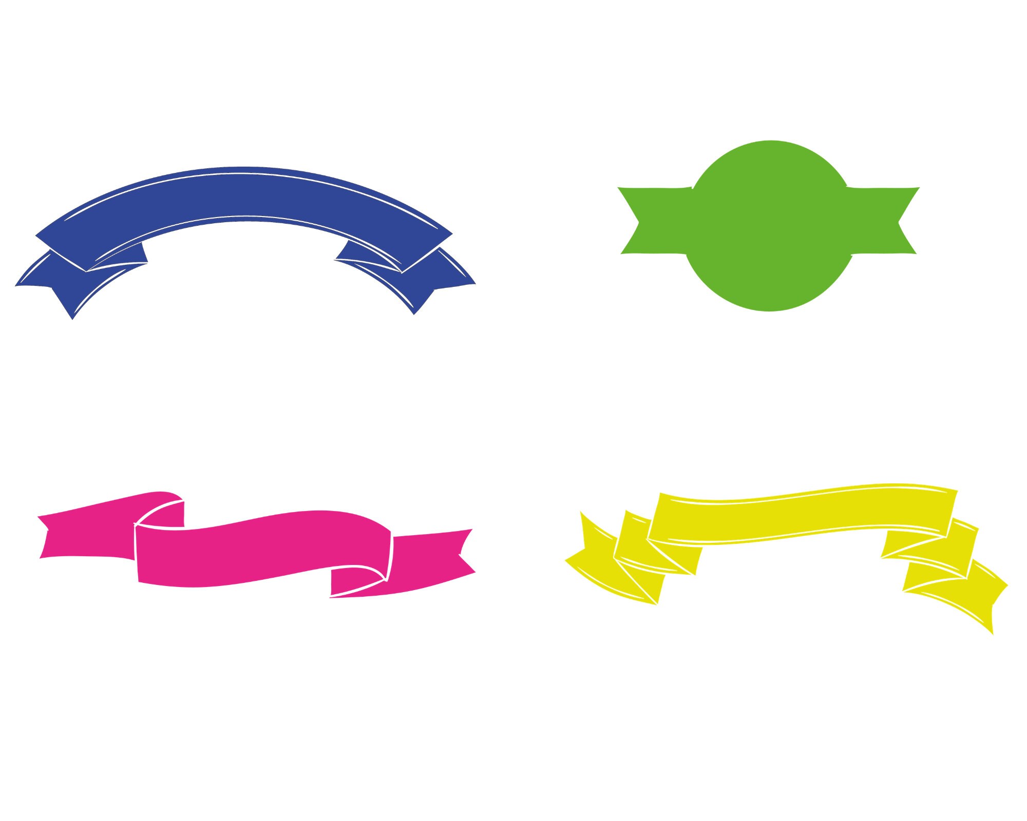 Banner Svgs , Ribbon Cut File, Banner Outlines, Scrapbooking SVG, Text ...