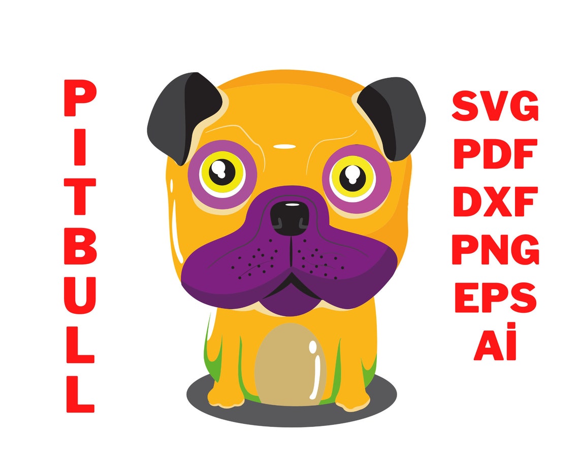 Pitbull Svg Png Eps Pdf Dxf Cricut Pit Bull Dxf File - Etsy