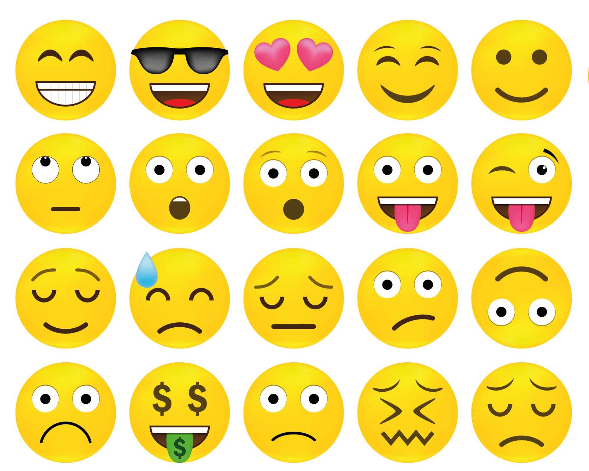 Emoji Cliparts, Emoji Smileys, Smiley Vector, Emojis, Smiley Faces ...