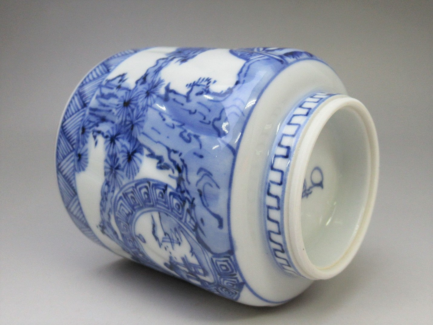 Japanese tea ware kina102 Kutani-ware Oriental pattern Yunomi cup by ...