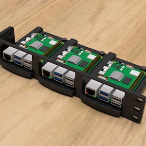 Rack Mount for 3x Raspberry Pi's (modular) - Etsy