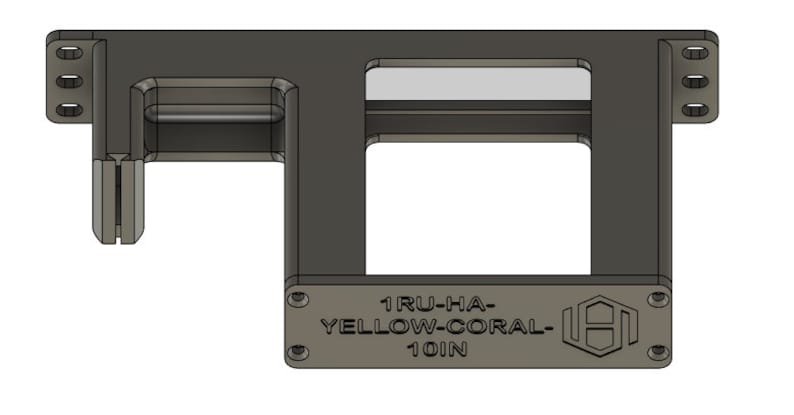 10 Inch Rack Mount for Home Assistant Yellow and Coral AI Accelerator ...