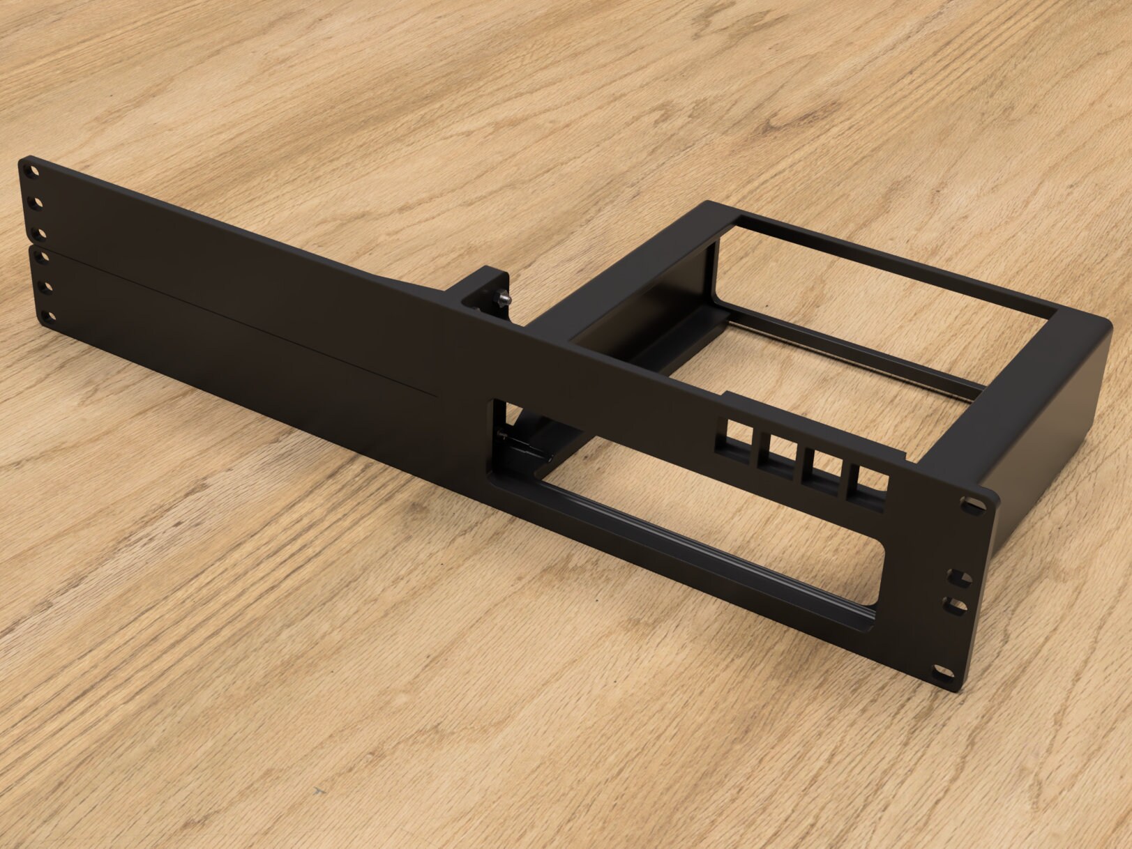 Rack Mount for Minisforum MS-01/MS-A2 Workstation + Keystones (modular ...