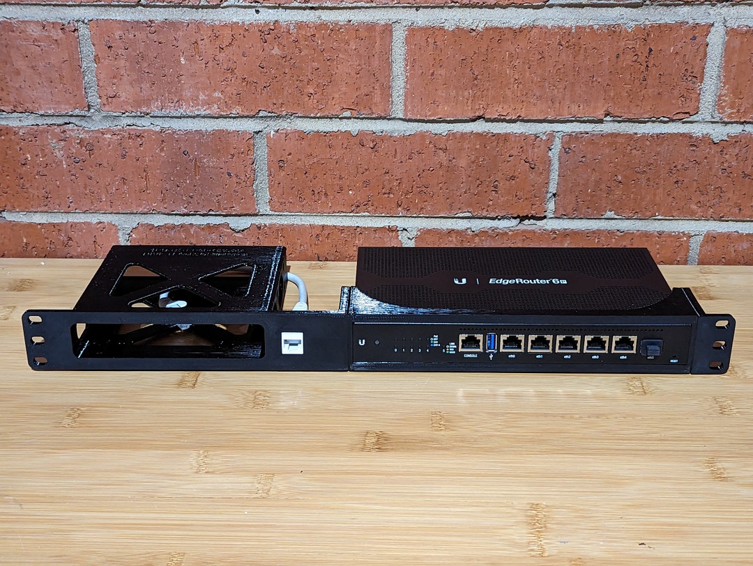 1RU Rack Mount for Ubiquiti Edgerouter 6 Poe & Unifi Cloud Key Gen2 ...