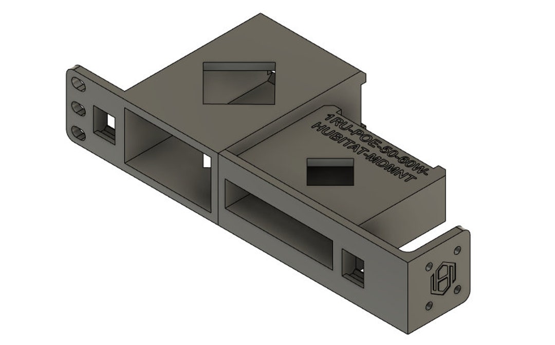 Hubitat C5/C7 and Unifi POE Injector (POE-50-60W) Rack Mount (modular ...