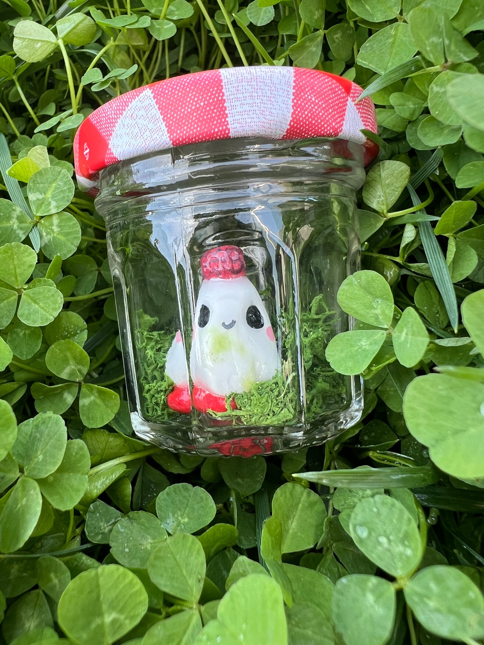 Scary Berry Jam- Ghosts in Mini Jam Jars- Strawberry Ghost, Blueberry ...