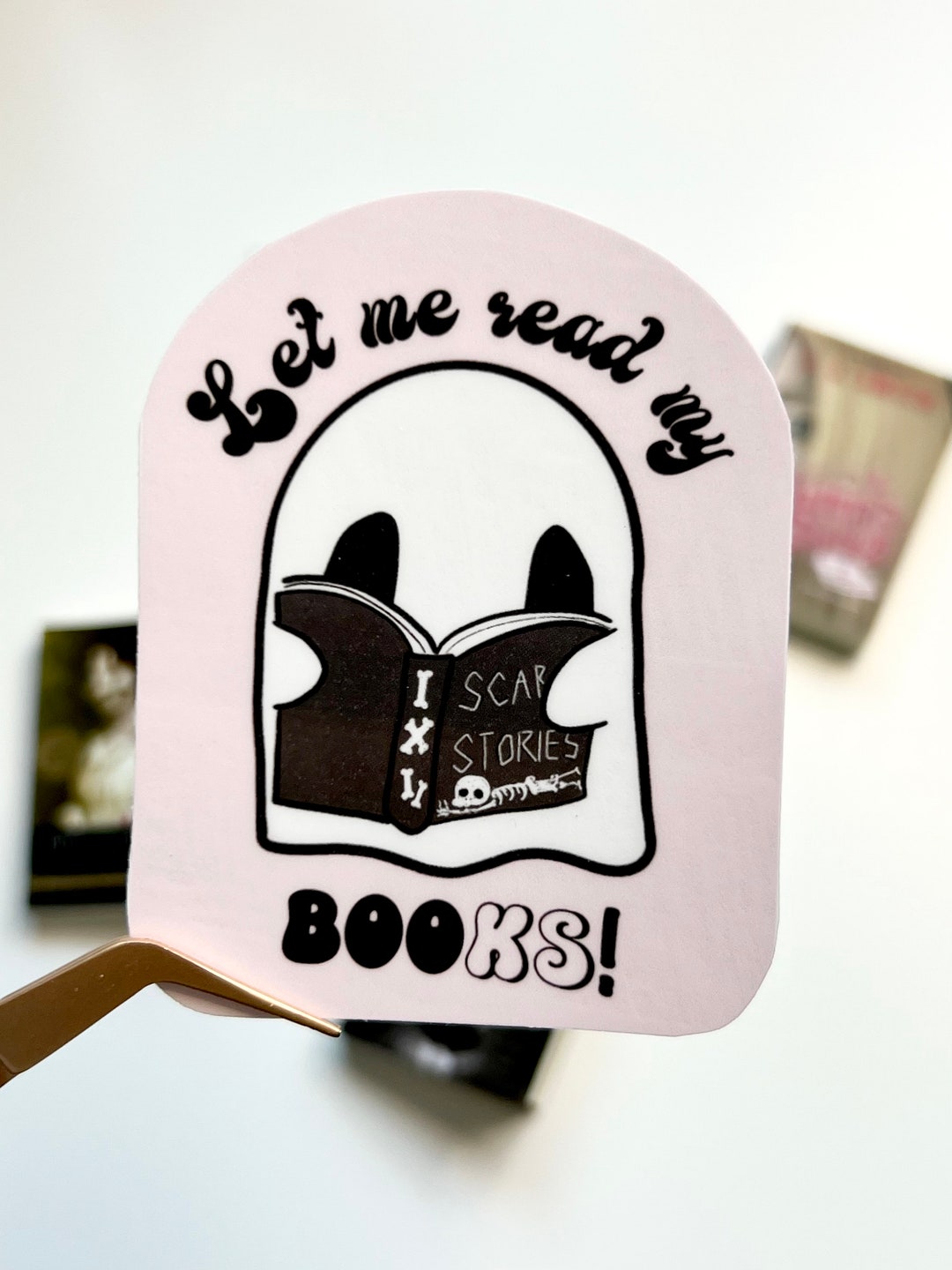 Let Me Read My Books! Sticker - Etsy