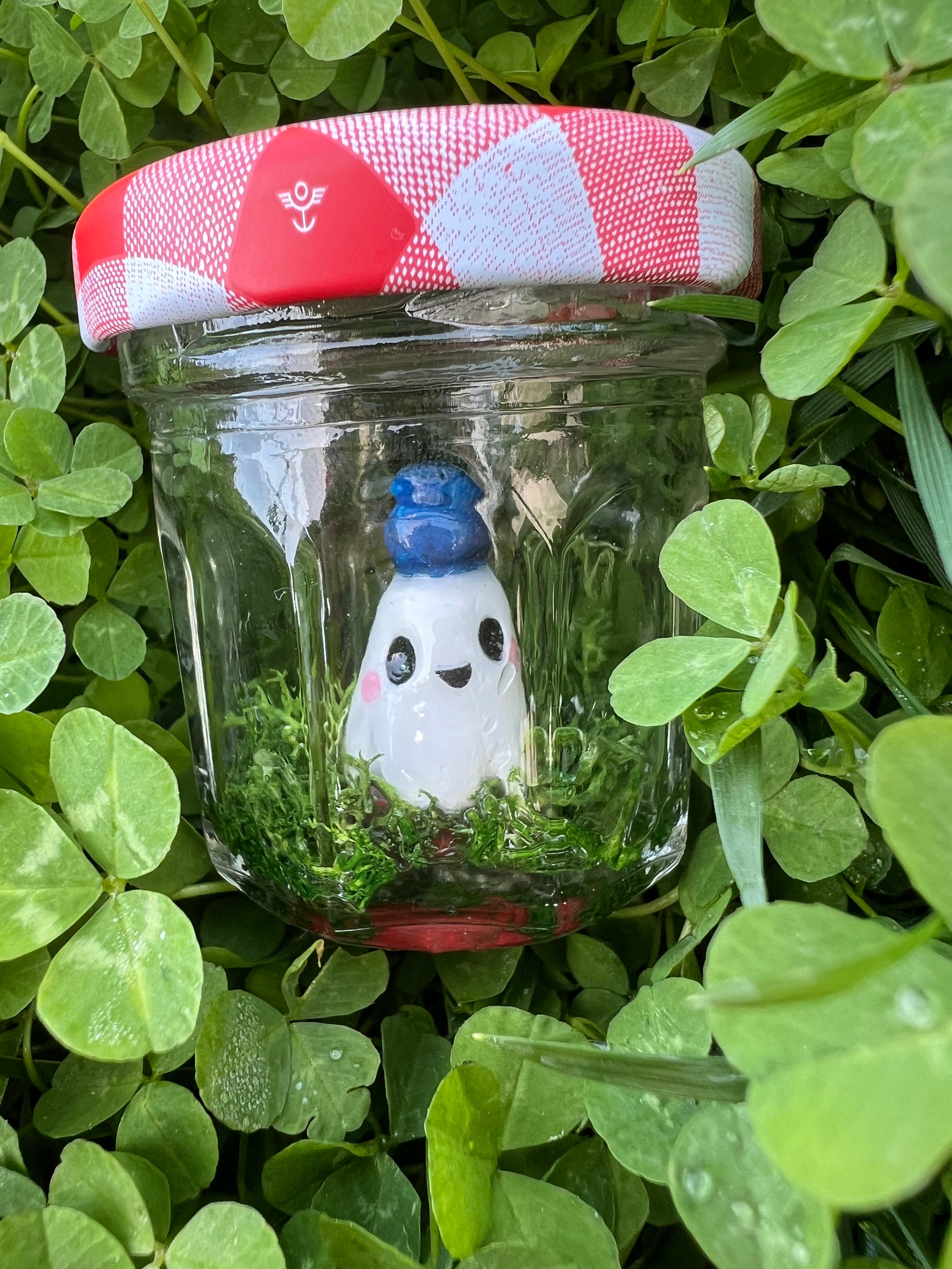 Scary Berry Jam- Ghosts in Mini Jam Jars- Strawberry Ghost, Blueberry ...