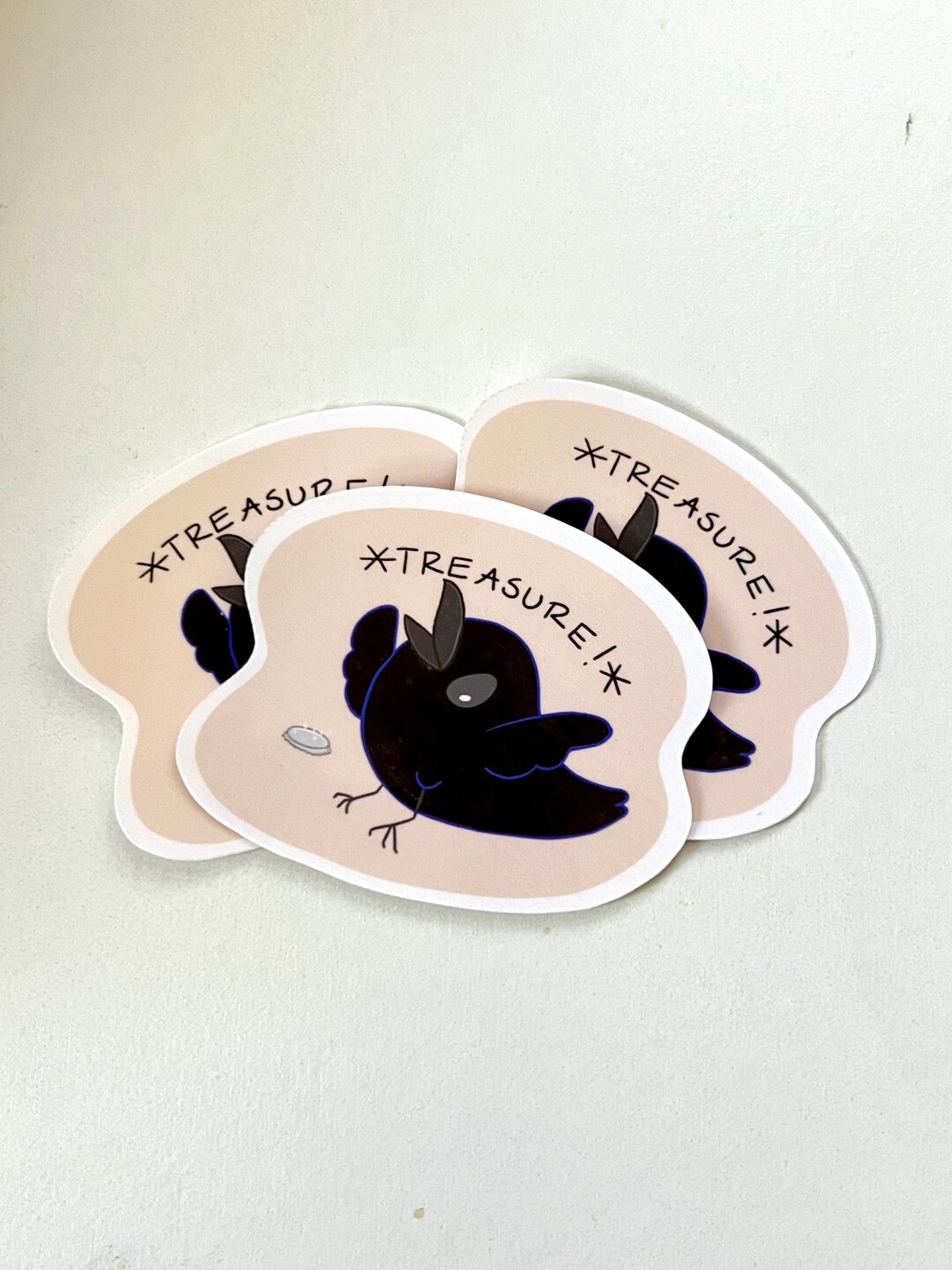 Crow Treasure (bottle Cap) Sticker - Etsy