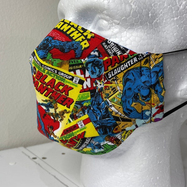 Black Panther Face Mask - Etsy