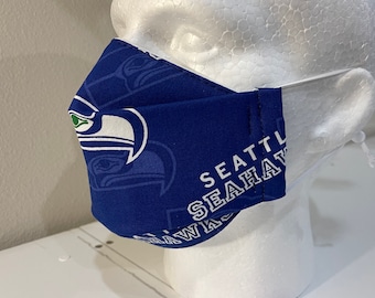 Seattle Seahawks Football NFL Face Mask Washable Reversable - Etsy