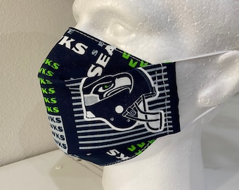 Seattle Seahawks Football NFL Face Mask Washable Reversable - Etsy