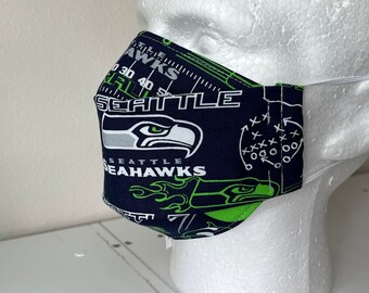Seattle Seahawks Football NFL Face Mask Washable Reversable - Etsy