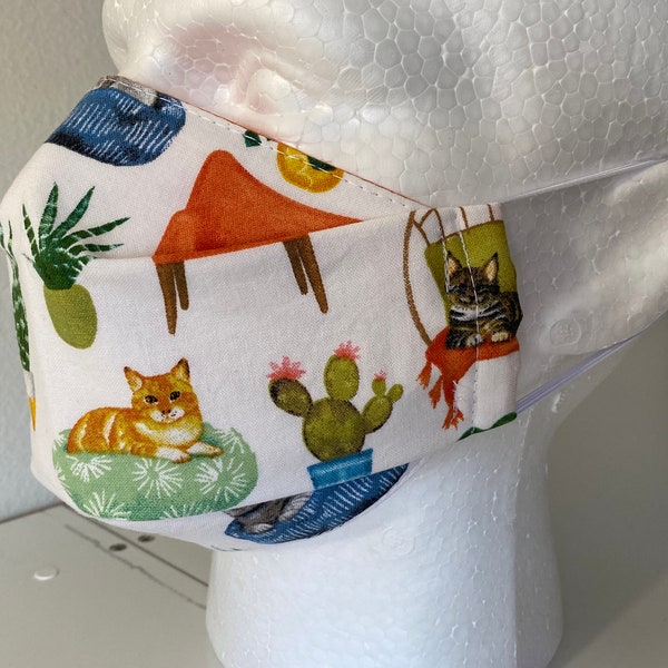 Face Mask Cats - Etsy