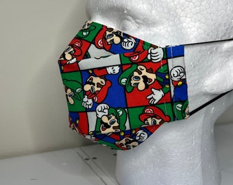 Luigi Face Mask - Etsy