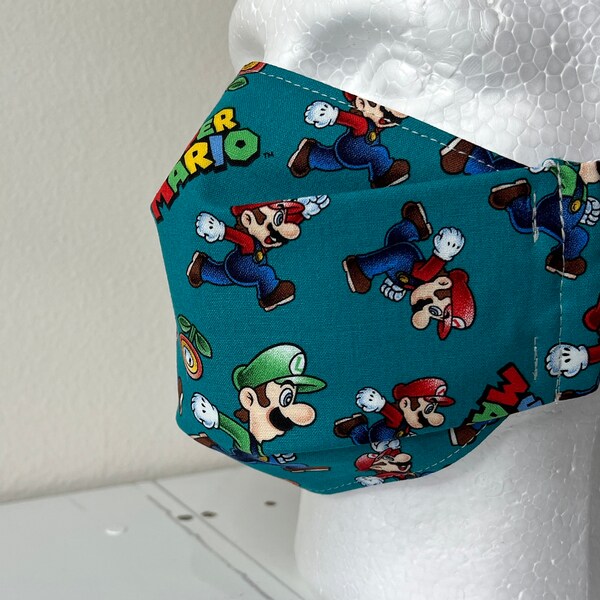 Mario Face Mask - Etsy
